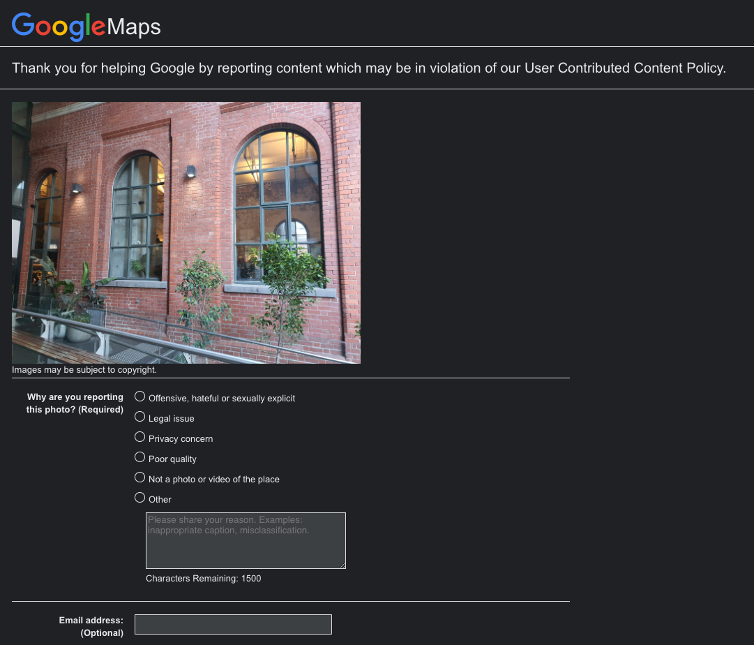 How to flag inappropriate images on Google Business Profiles?